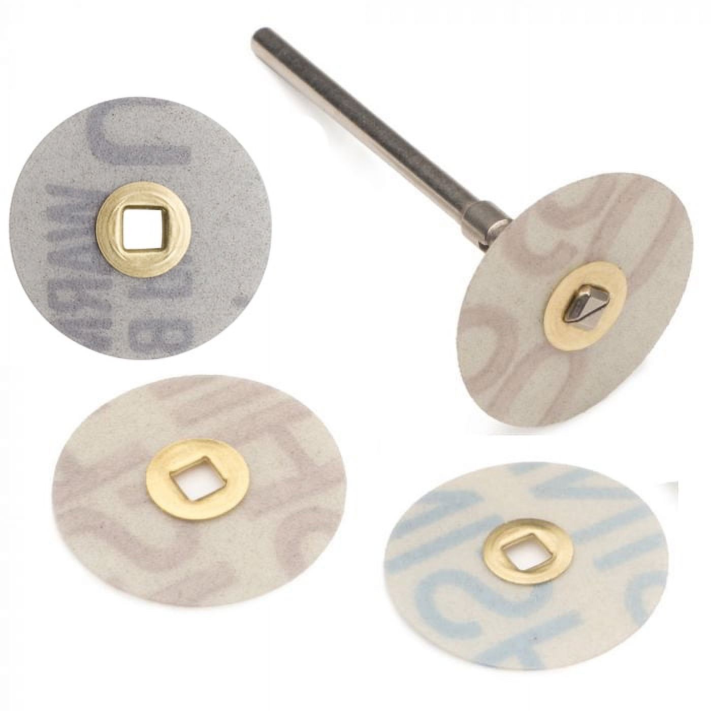 MaxiFinish BRASS CENTER GARNET PLASTIC DISC 7/8"(21mm) COARSE grit box ...