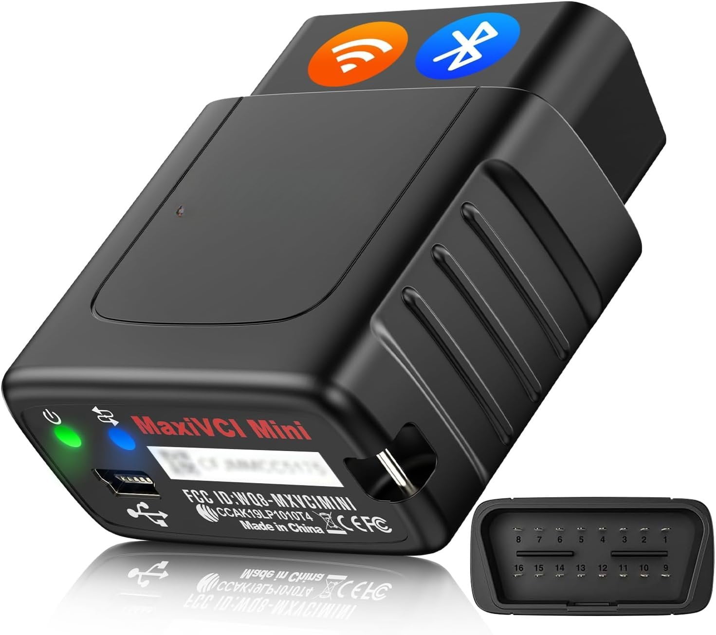 MaxiSys MaxiVCI VCI Mini OBD2 Connector, 2026 Diagnostic Interface ...