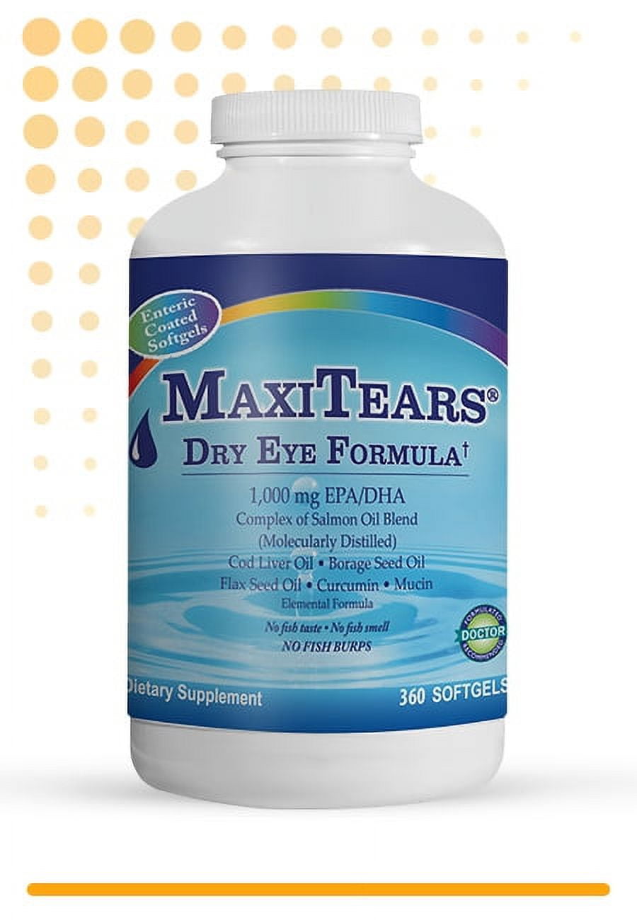 MaxiTears® Dry Eye Formula -1000mg EPA/DHA, Softgels 120ct HSA/FSA ...