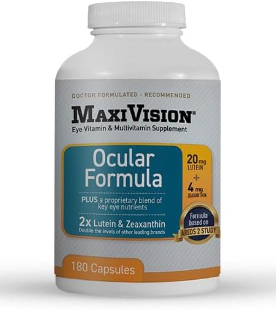 MaxiVision Ocular Formula AREDS2 Eye Multi Vitamins Lutein Zeaxanthin ...