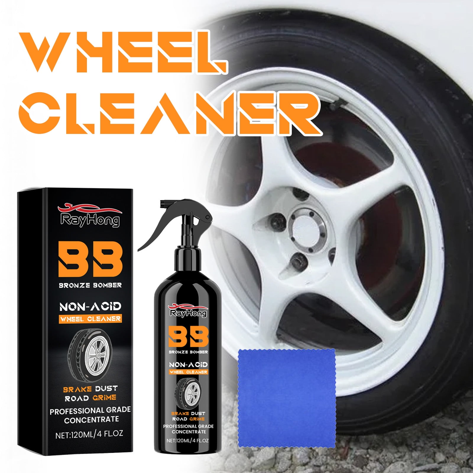 Maxiaoxia Bronze Non-Acid Break Bomber Powerful Wheel Cleaner - Walmart.com