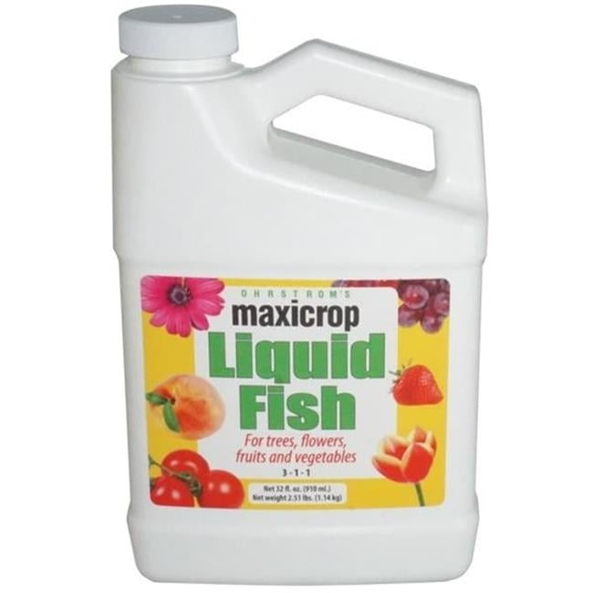 Maxicrop MAX3001 32 oz Bottle Liquid Fish 3-1-1 Food - Walmart.com