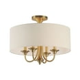 10013OMNAB-Maxim Lighting-Bongo-Four Light Semi Flush Mount-18 Inches ...