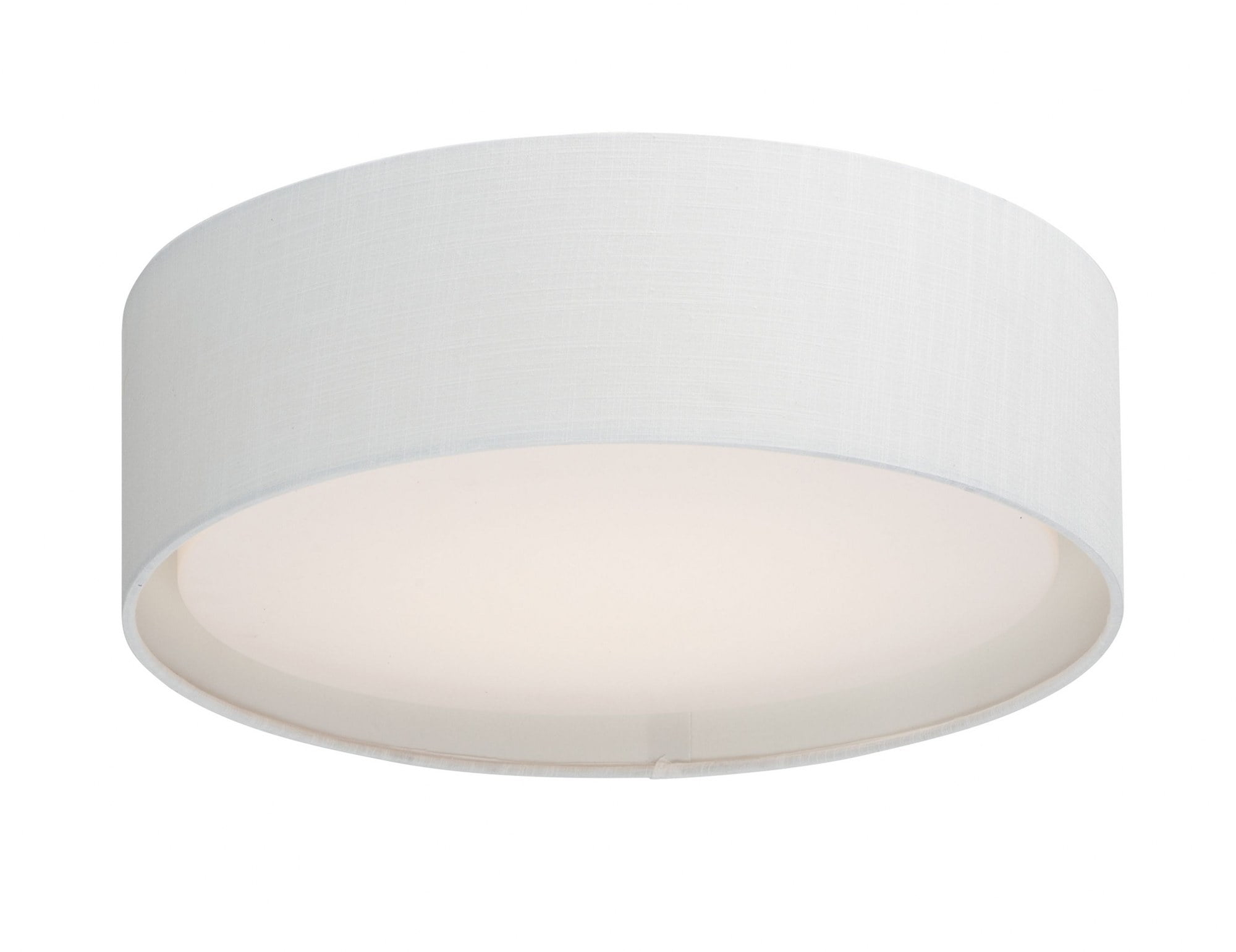 Maxim 10232WL 20 in. Prime LED Flush Mount Ceiling Light, White Linen ...