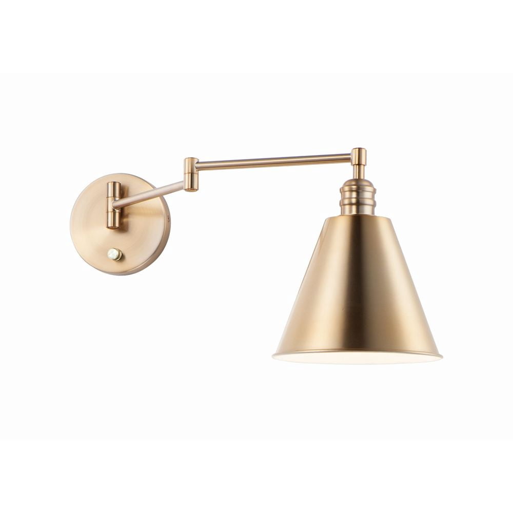 Maxim Lighting - Wall Sconce - Library-1 Light Horizontal Swing Arm ...