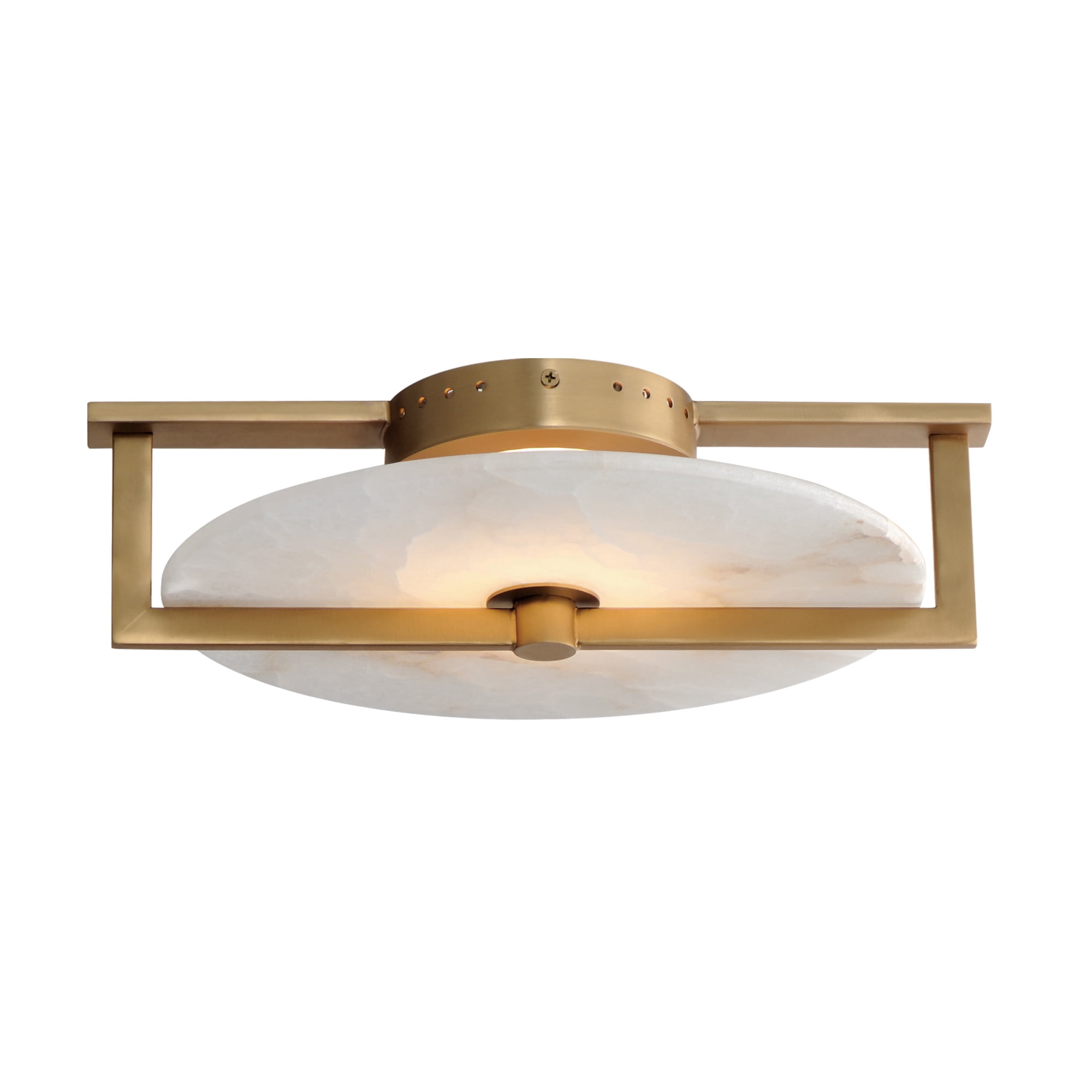 Maxim 18200 Quarry 13" Wide Led Flush Mount Ceiling Fixture - Brass ...