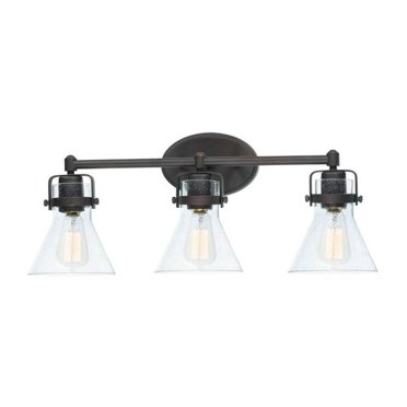 Design House Augustin Vanity Light in Matte Black, 3-Light - Walmart.com
