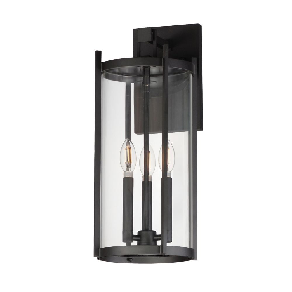 30065CLBK Maxim Lighting Belfry - 3 Light Outdoor Wall Sconce-20 Inches ...