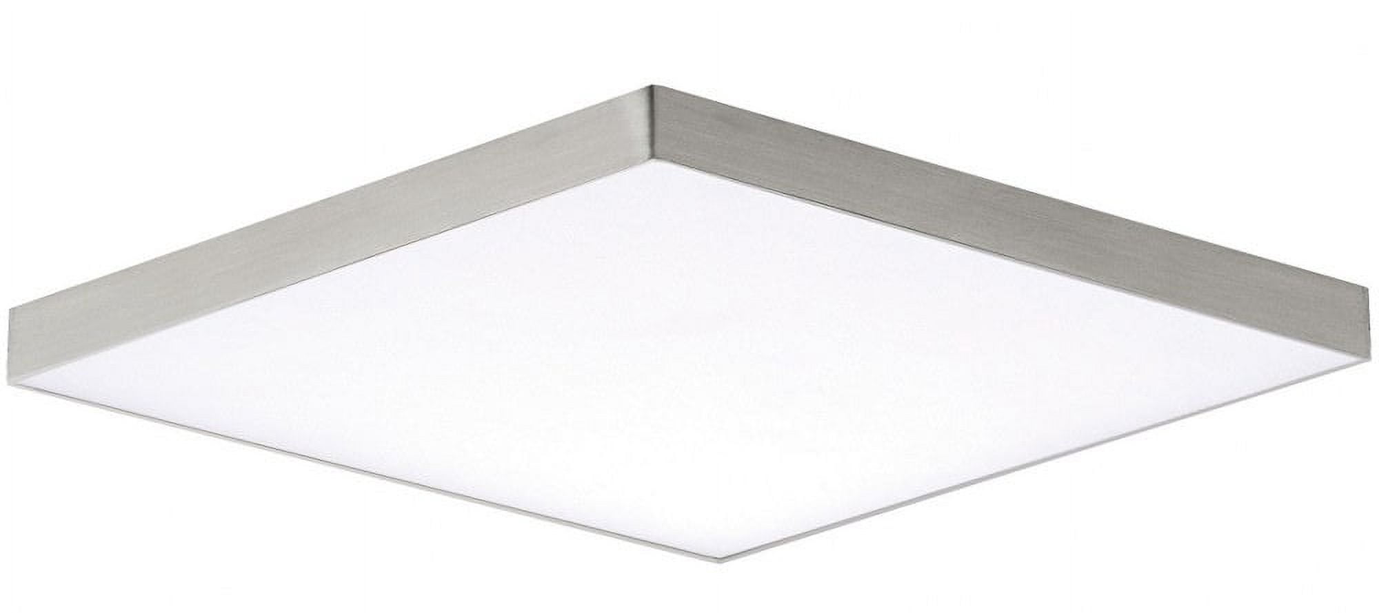 -18W 1 Led Flush Mount-8.5 Inches Wide By 0.75 Inches High-Satin Nickel ...