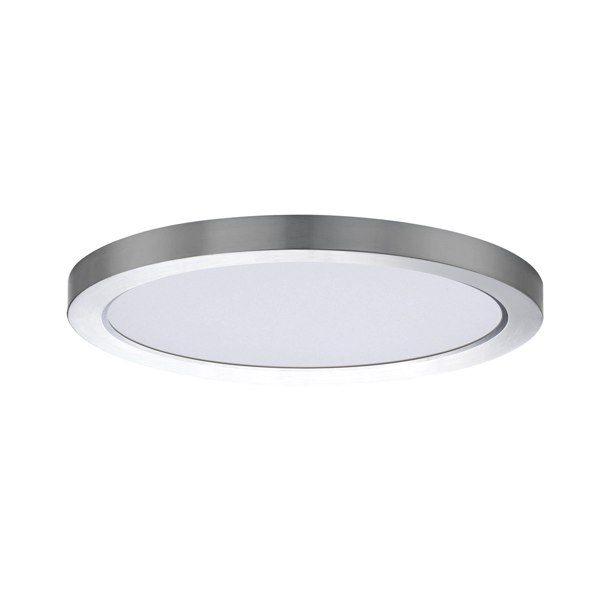 Maxim 57696 Chip 12" Wide Led Flush Mount Ceiling Fixture - Nickel ...