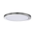 Maxim 57696 Chip 12" Wide Led Flush Mount Ceiling Fixture - Nickel ...