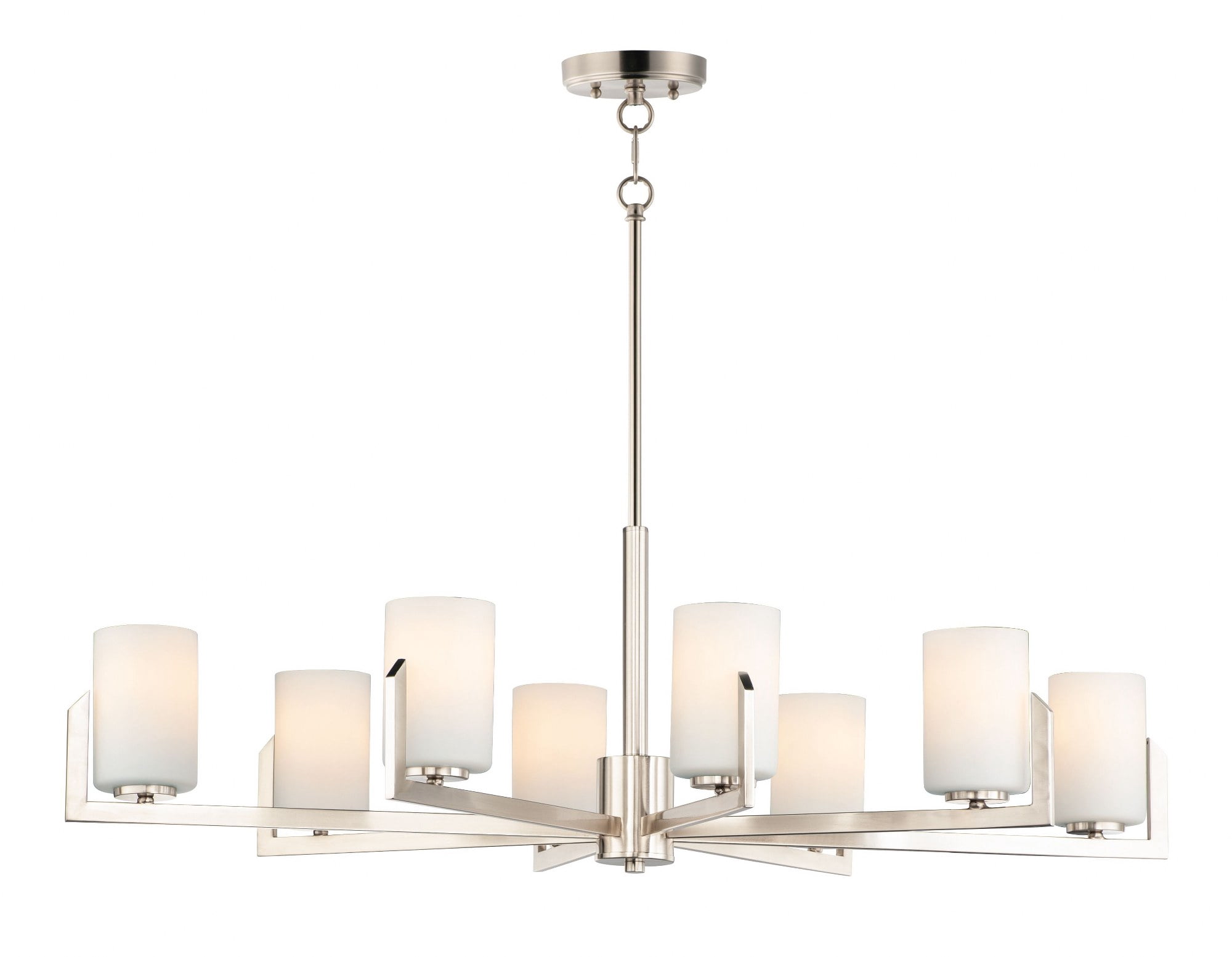 21288SWSN-Maxim Lighting-Dart-Eight Light Chandelier-28 Inches wide by ...