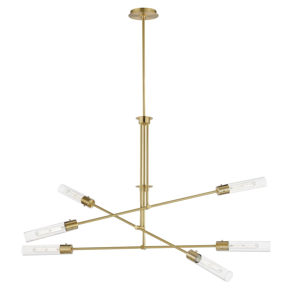 26376CLNAB-Maxim Lighting-Equilibrium - 36W 6 LED Pendant-33 Inches ...