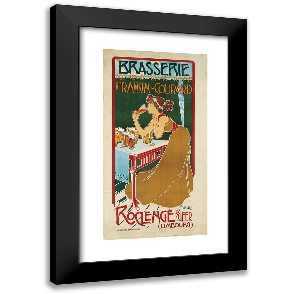 Maxim Fraikin 14x24 Black Modern Framed Museum Art Print Titled ...