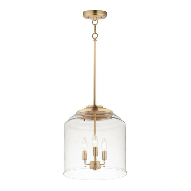 Maxim Lighting Acadia 3 Light Pendant, Heritage Steel Ceiling Fixture, Ideal for Dining Room and ...