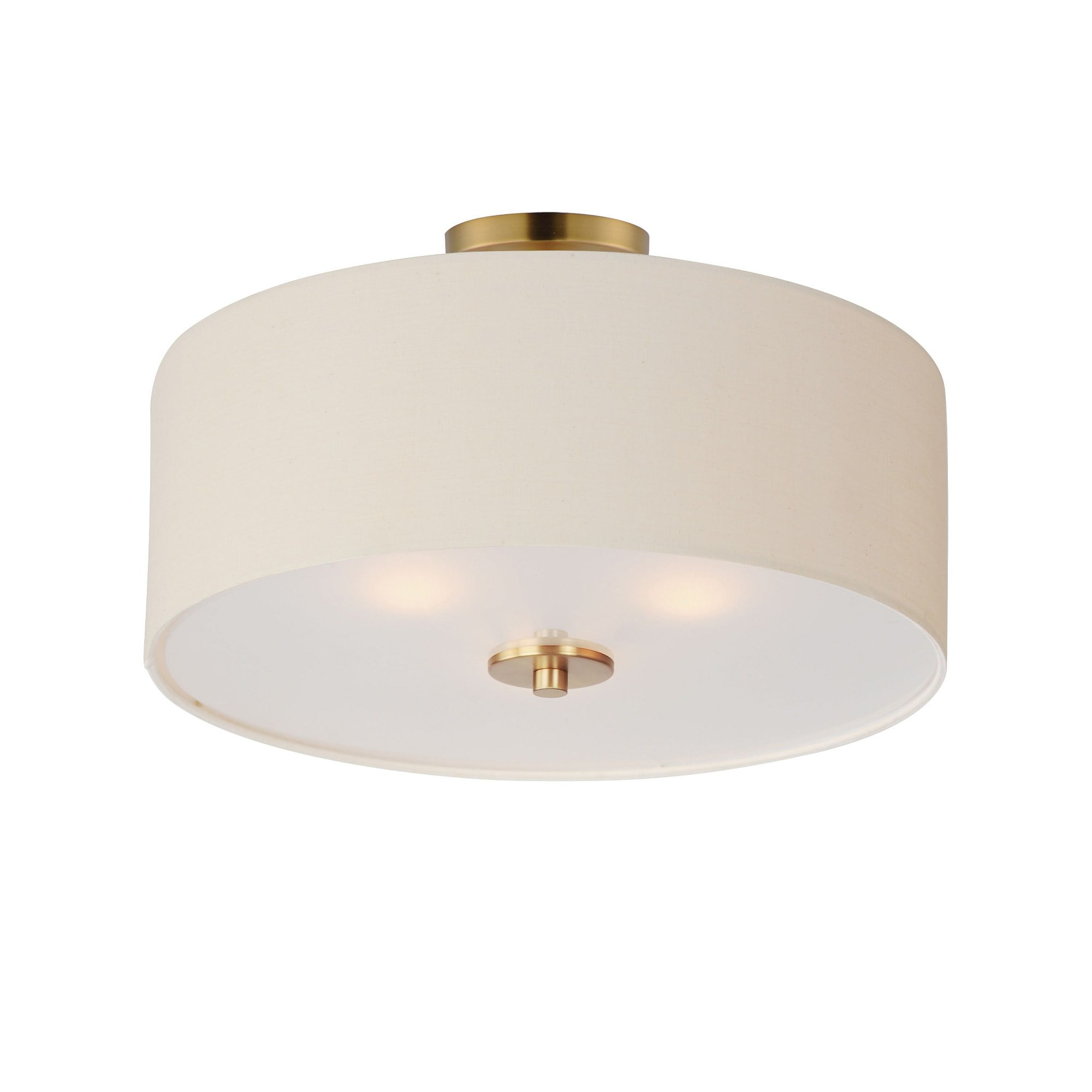 10014OMNAB-Maxim Lighting-Bongo - 3 Light Semi-Flush Mount-11 Inches ...