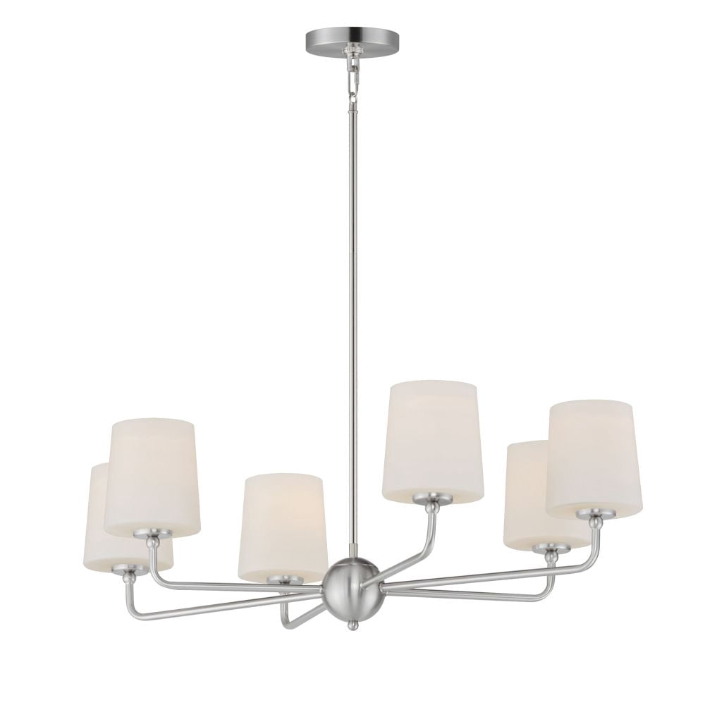 12096SWSN Maxim Lighting Bristol - 6 Light Chandelier-10.5 Inches Tall ...