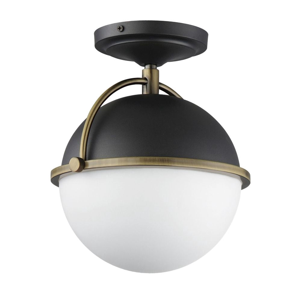 Maxim Lighting - Duke - 1 Light Semi-Flush Mount-10.75 Inches Tall and ...