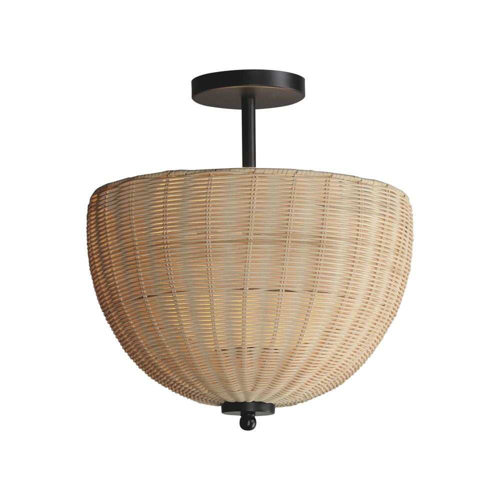 Maxim Lighting - Maldives - 2 Light Semi-Flush Mount-16 Inches Tall and ...
