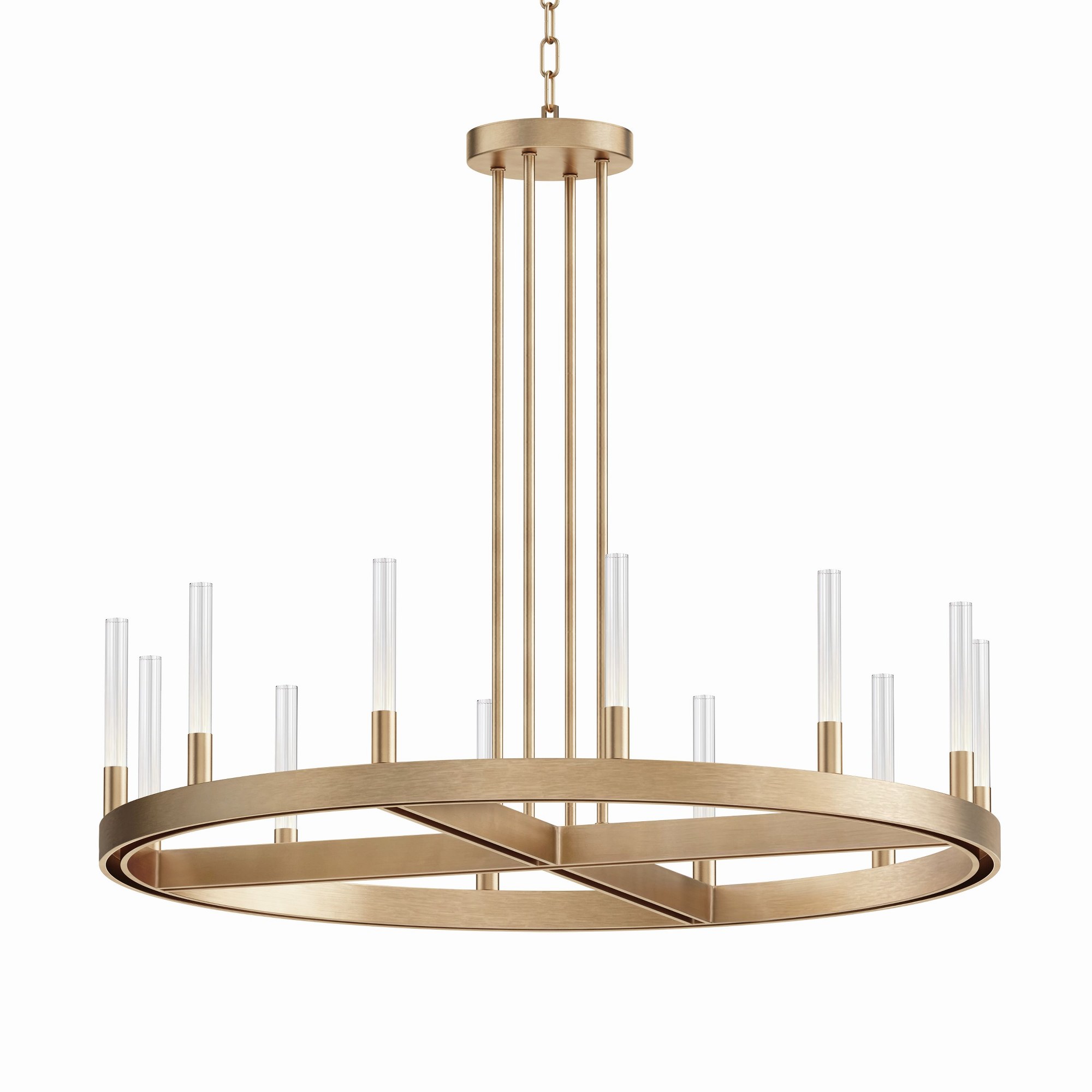 16164CRGLD-Maxim Lighting-Ovation - 36W 12 LED Chandelier-24.35 Inches ...