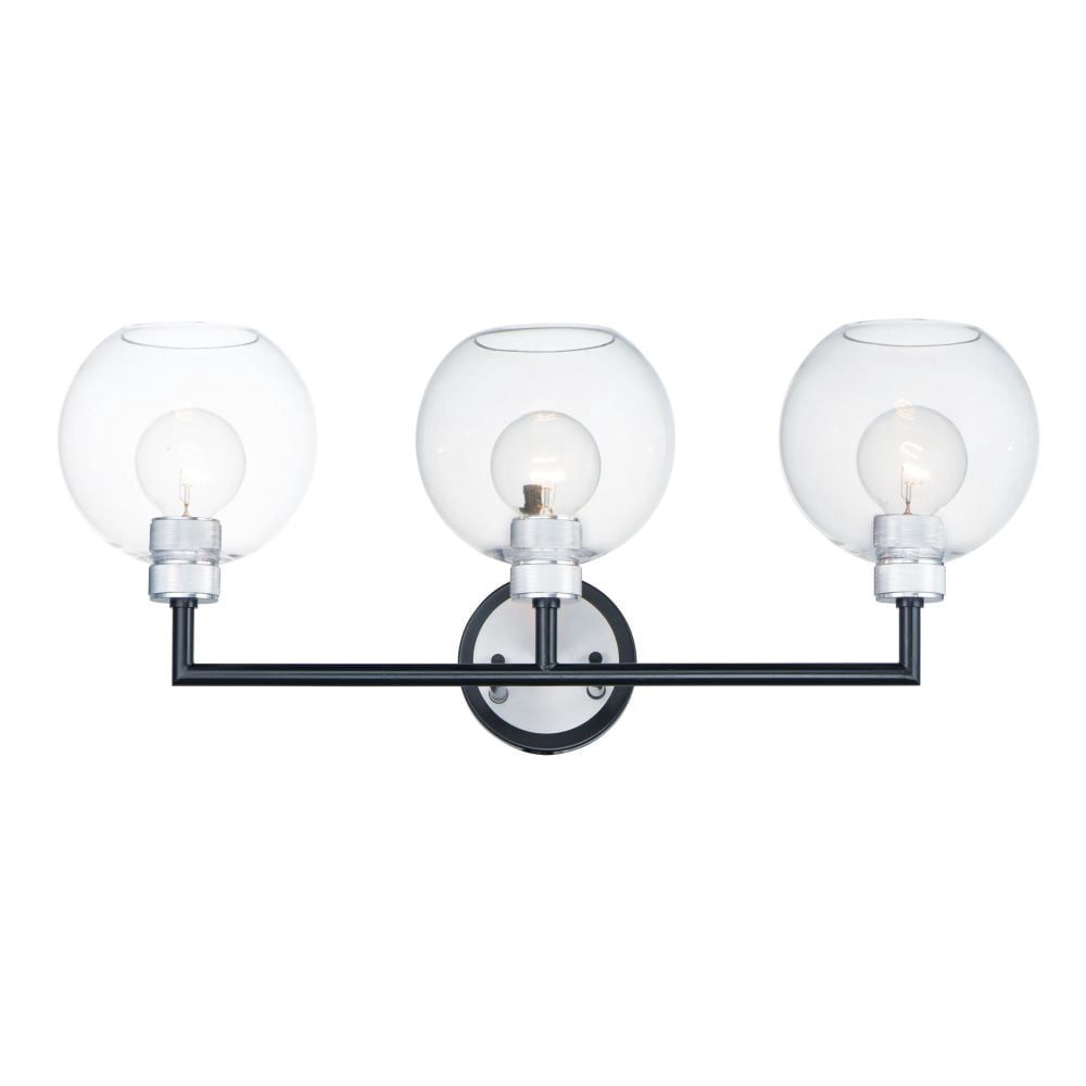 21613CLBKAL Maxim Lighting Vessel 3 Light Bath Vanity Approved for Damp ...