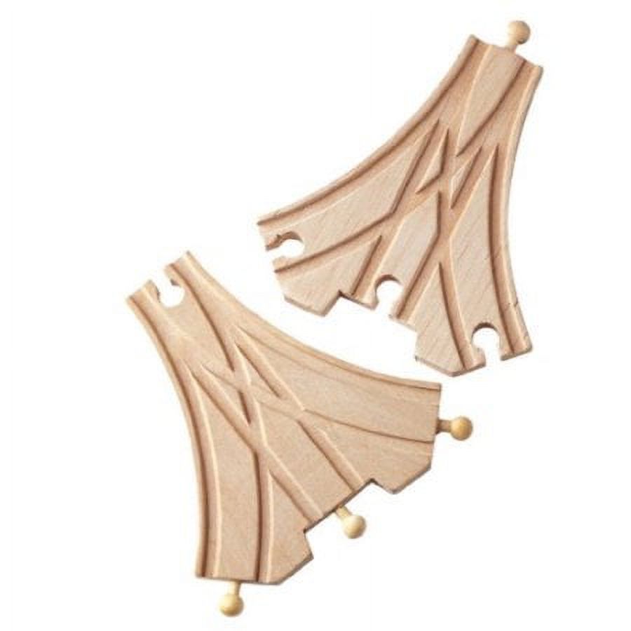 Maxim Toy Train Wooden Double Curved Switch (2 Pieces) - Walmart.com
