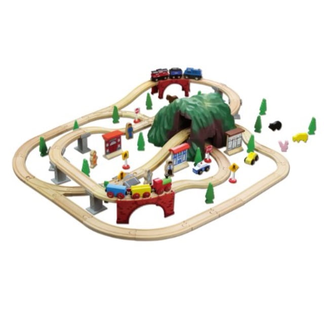 Maxim Wooden Mountain (100 Pieces) Play Train Set - Walmart.com
