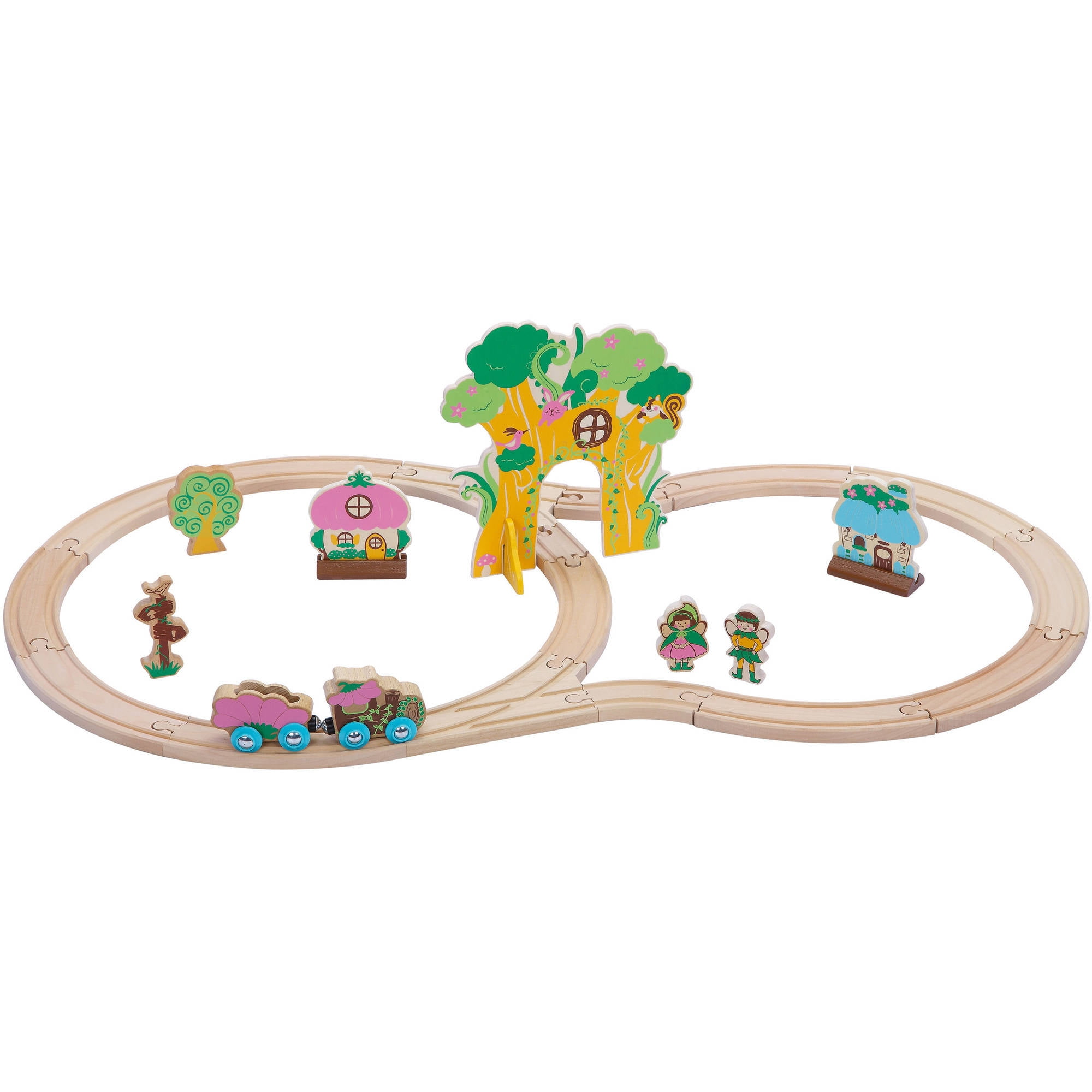 Maxim Wooden Secret Forest (28 Pieces) Play Train Set - Walmart.com