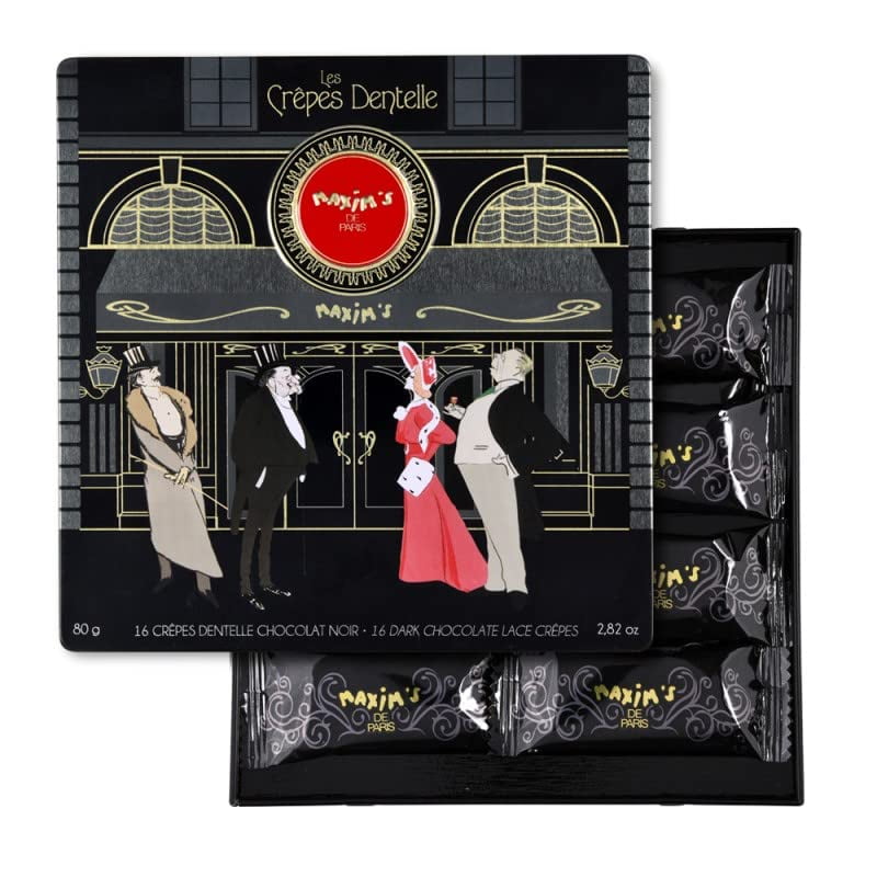 Maxim's De Paris - Dark Chocolate Covered Crispy Crepe Cookies ...
