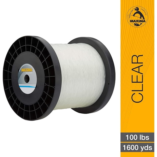 Maxima Bulk Spool Clear 100 pounds 1600 yards - Walmart Business Supplies