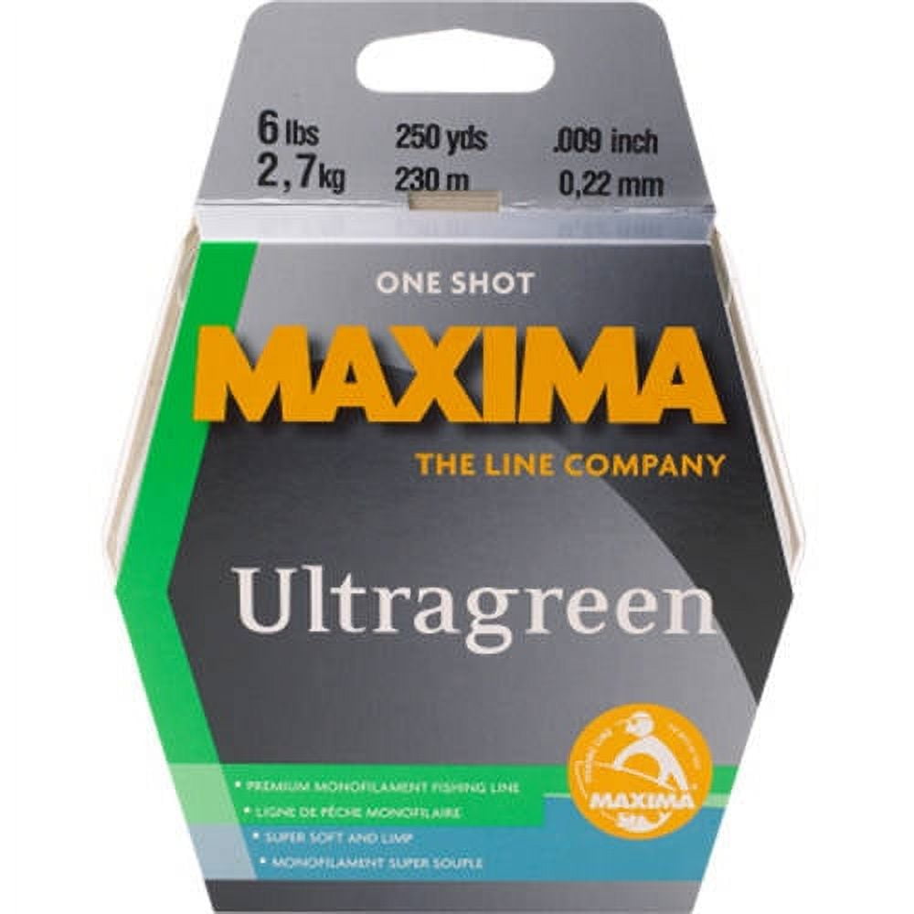 Maxima Fishing Line Ultragreen 12lb Monofilament Fishing Line, 200 ...