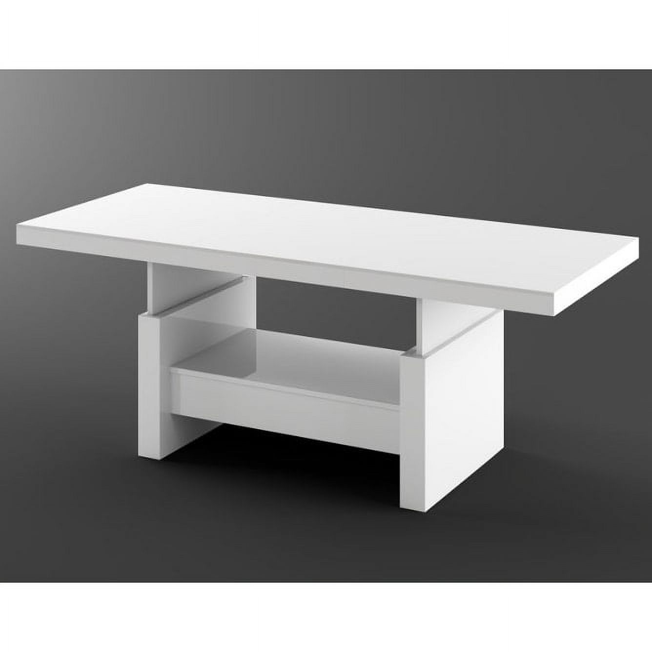 Maxima House AVERSA Coffee Table Base White Glossy - Walmart.com