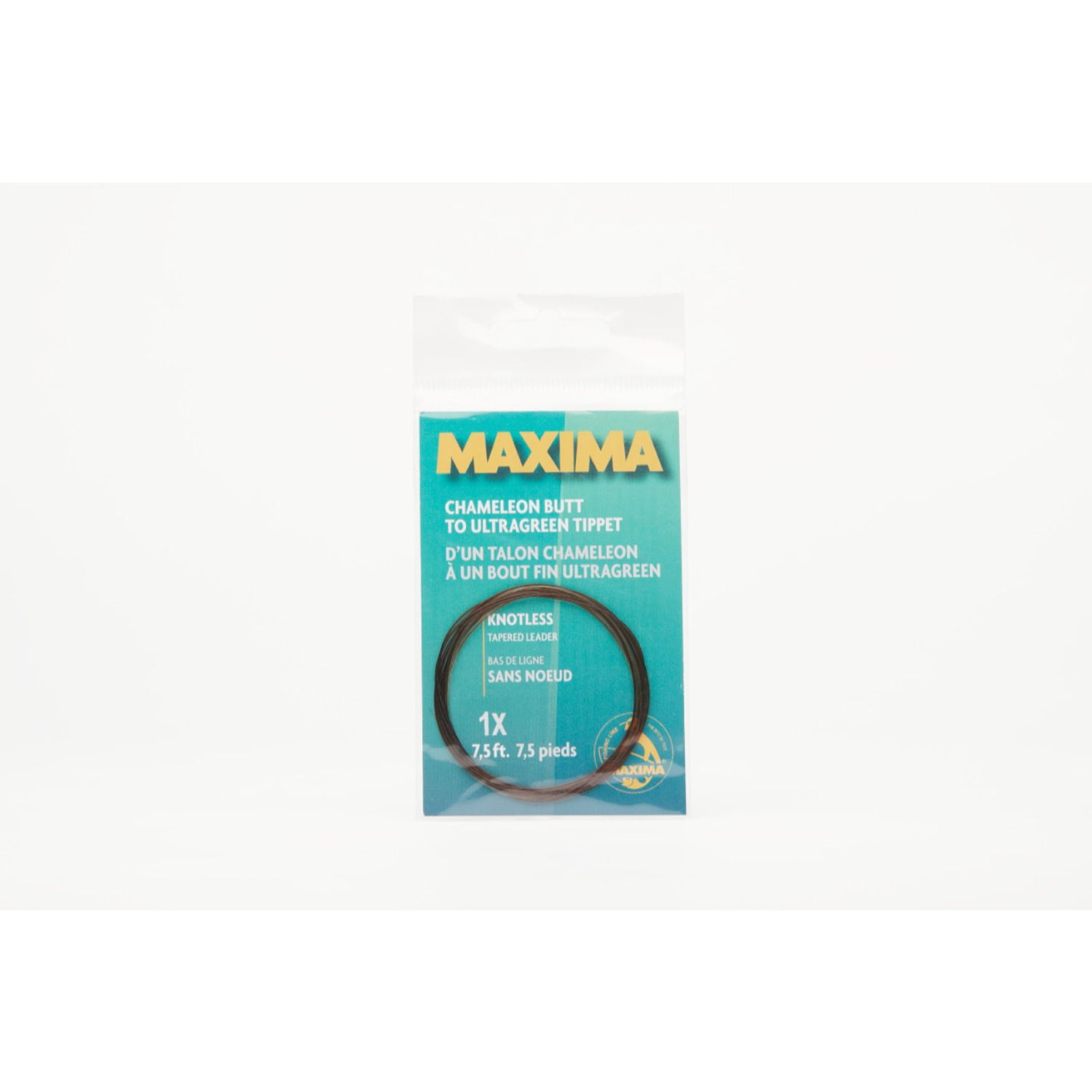 Maxima Knotless Tapered Leader 1x 7.5 ft Clear - Walmart.com
