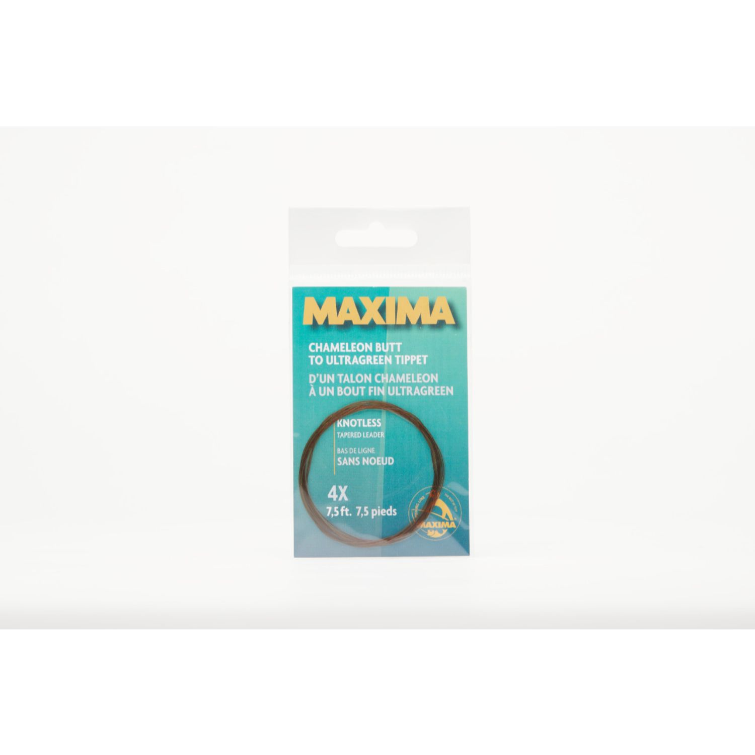 Maxima Knotless Tapered Leader 4x 7.5 ft Clear - Walmart.com