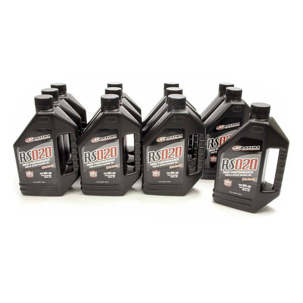 Maxima Racing Oils 0w20 Synthetic Oil Case 12x1 Quart RS020 - Walmart.com