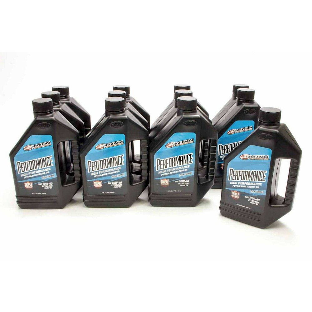 Maxima Racing Oils 10w40 Petroleum Oil Case 12x1 Quart Performance ...