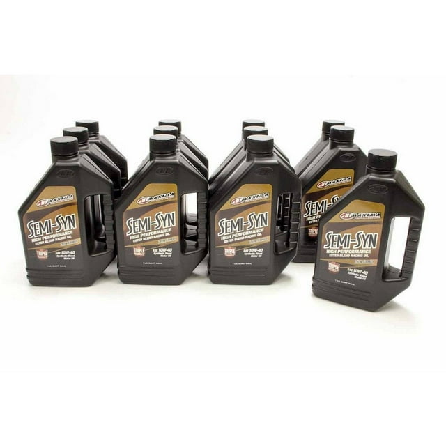 Maxima Racing Oils 10w40 Semi-Syn Oil Case 12x1 Quart - Walmart.com