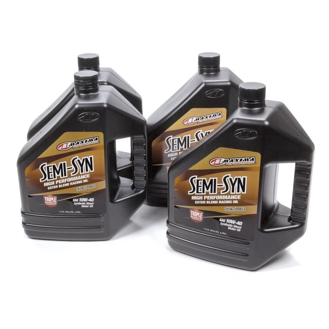 Maxima Racing Oils 10w40 Semi-Syn Oil Case 4 x 1 Gallons - Walmart ...