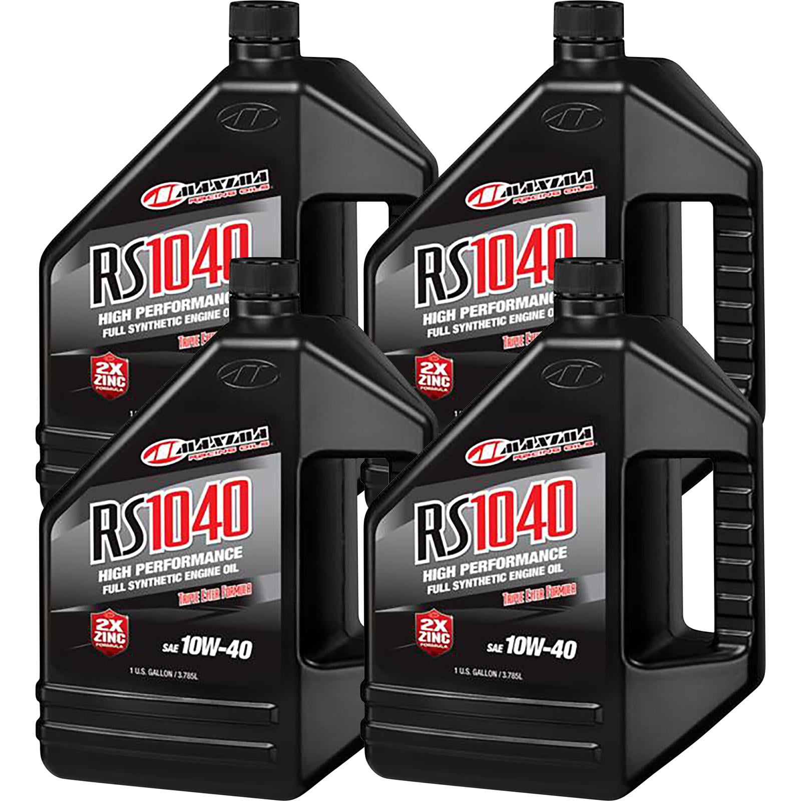 Maxima Racing Oils 229169128 RS Full Synthetic, 10W40, 4 Gallons ...