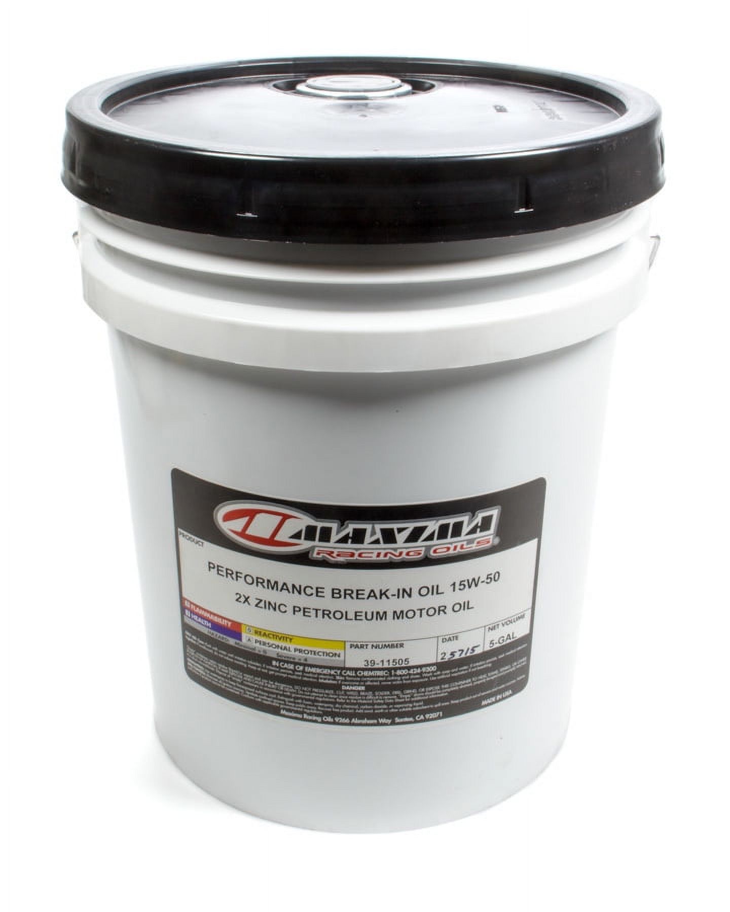 Maxima Racing Oils 39-11505 Break-In oil, 15W50, 5 Gallons - Walmart.com
