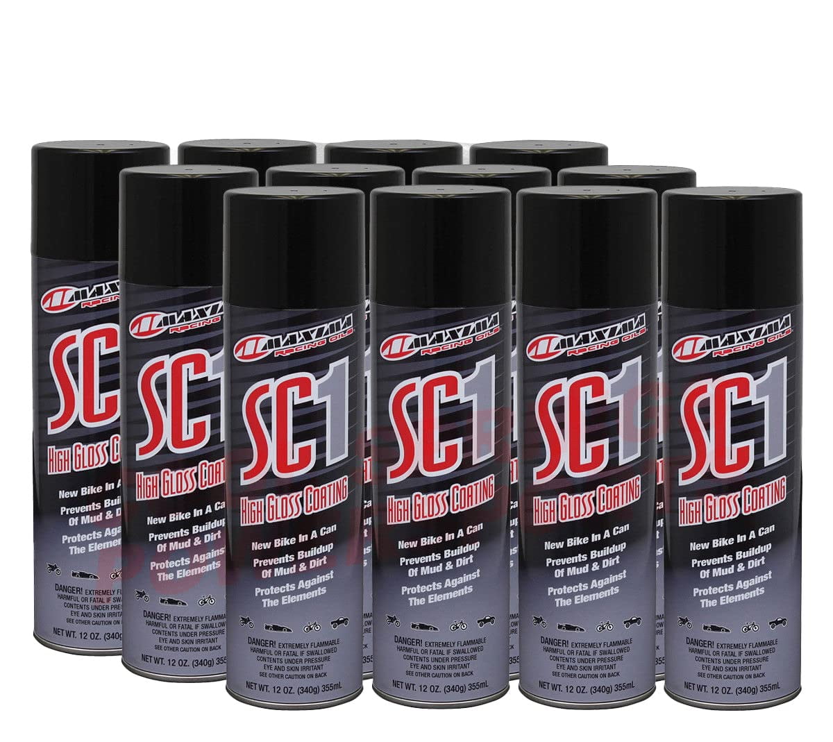 Maxima Racing Oils SC1 High Gloss Clear Coat 12oz. Spray Case/12 Pack ...