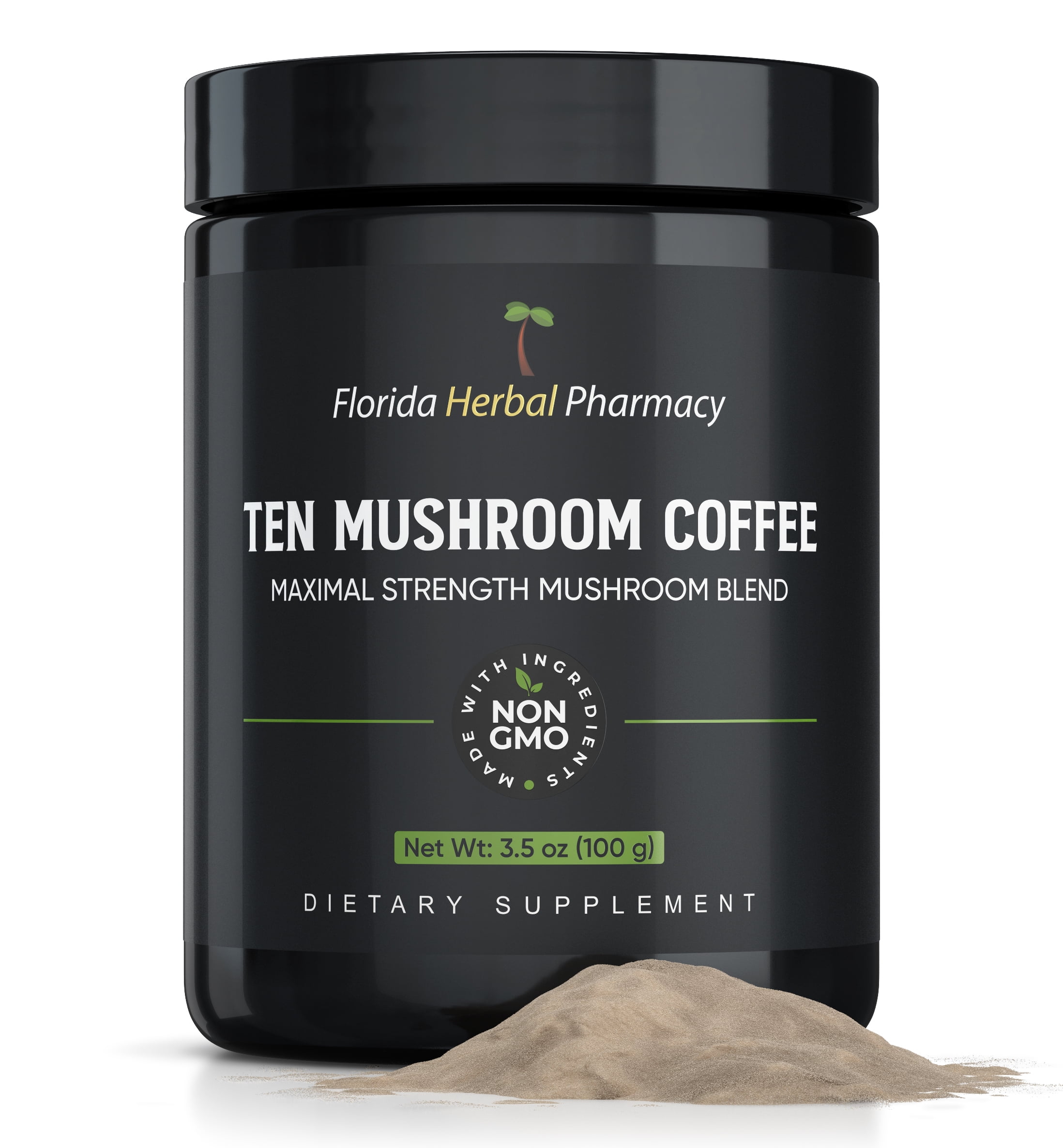 Maximal Strength Ten Mushroom Coffee 10:1 Extract - 10 Mushroom Blend ...