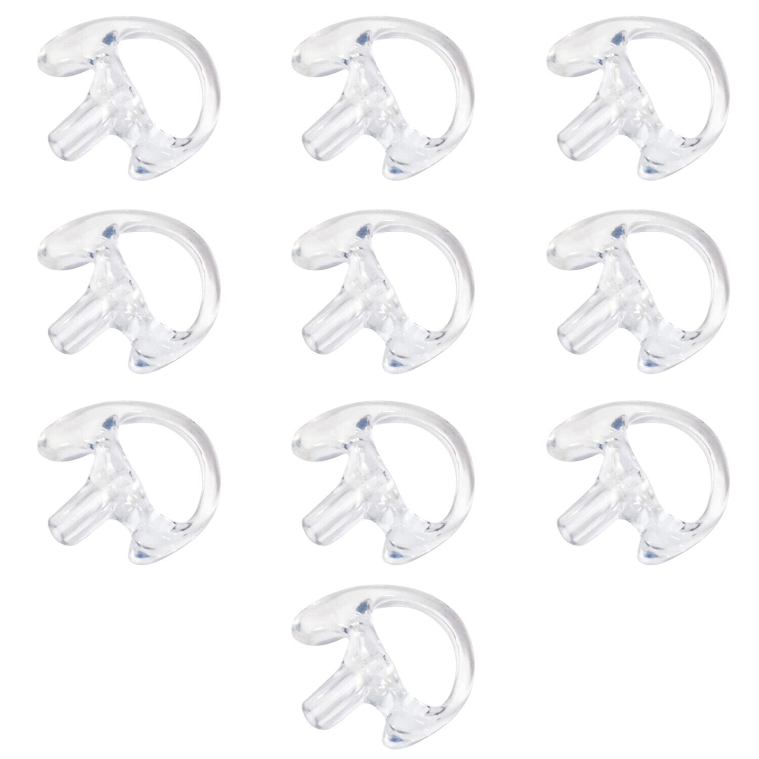 MaximalPower 10 PC Clear RIGHT Medium Replacement Earmold Earbud for ...