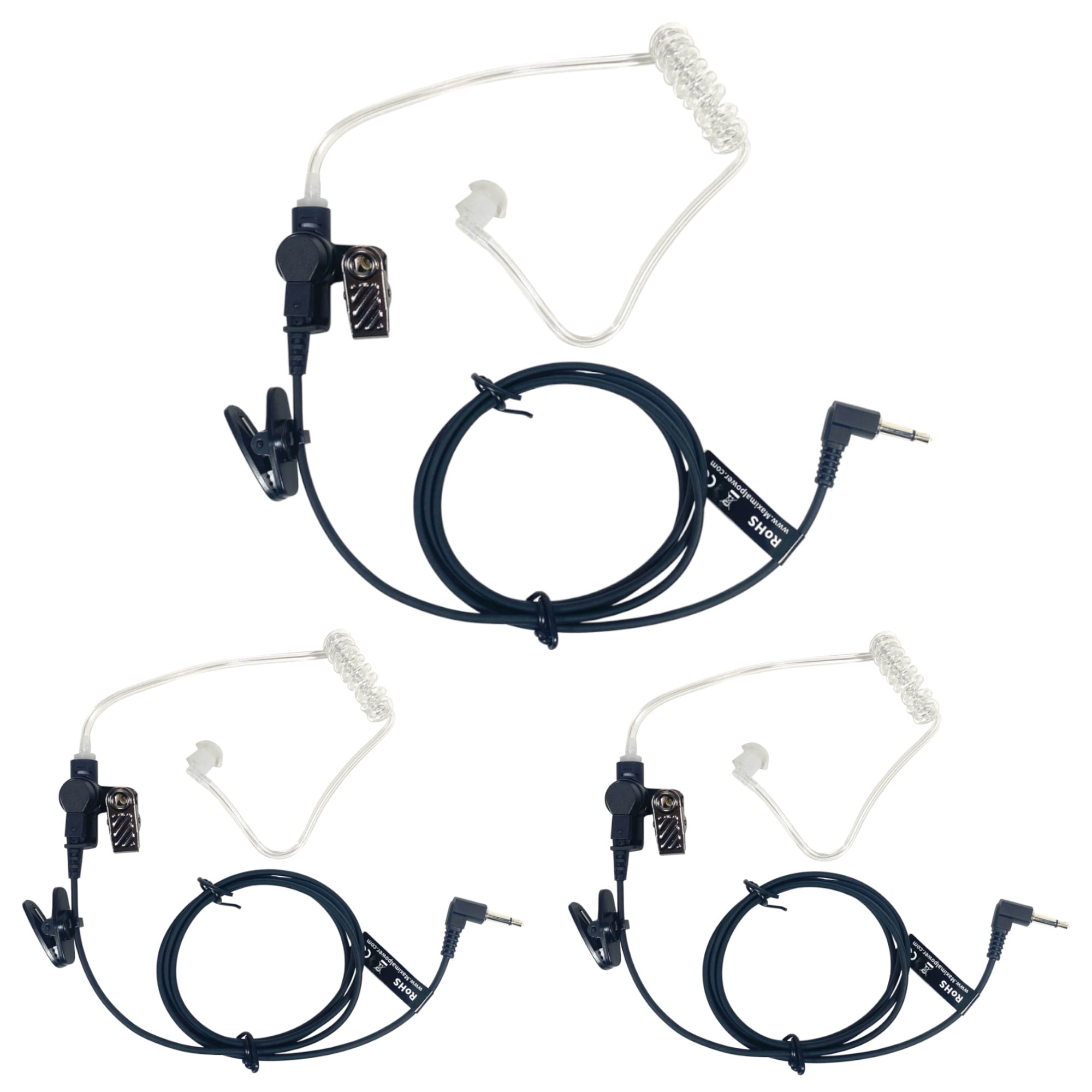 MaximalPower Extra Long Cable 3.5mm Listen Only Earpiece for Speaker ...