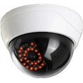 MaximalPower Fake CCTV Security Dummy Dome Camera with Red LED Light ...