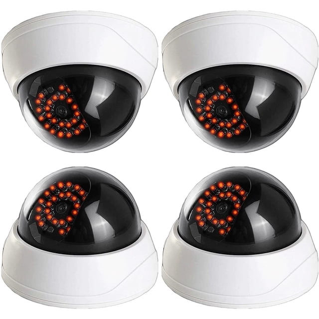 MaximalPower Fake CCTV Security Dummy Dome Camera with Red LED Light ...