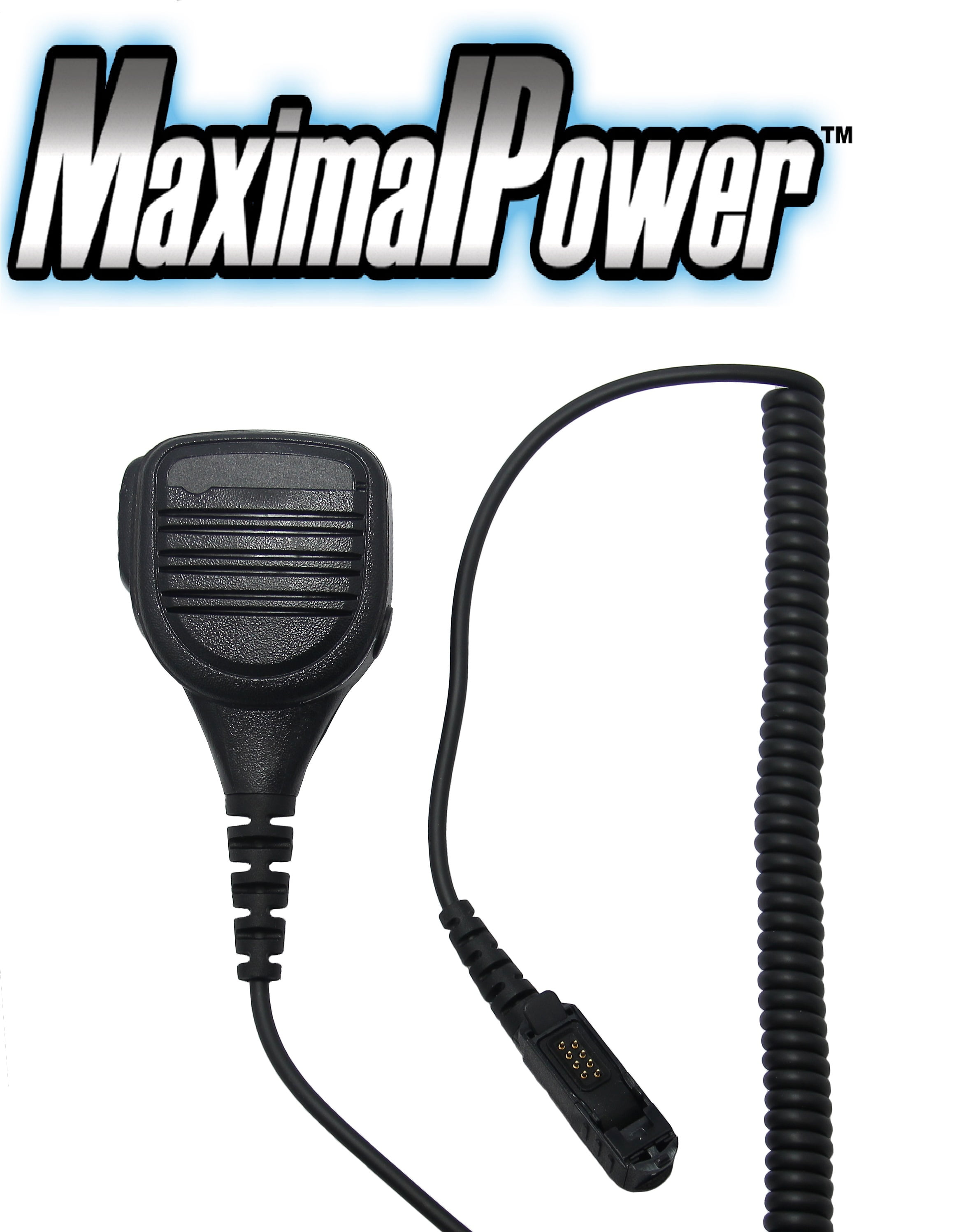 MaximalPower Palm Speaker Mic Kevlar Reinforced Cable for Motorola DMR ...