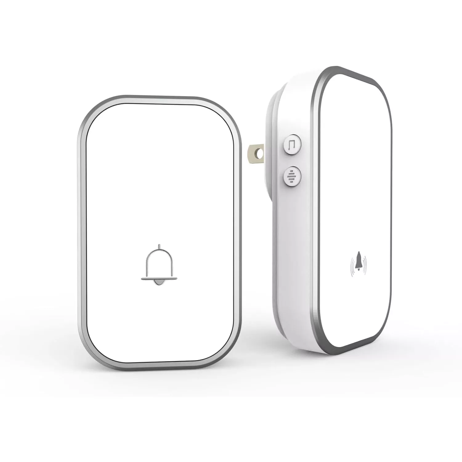 MaximalPower Wireless Doorbell Door Bell Chime - Push Button & Plug In ...