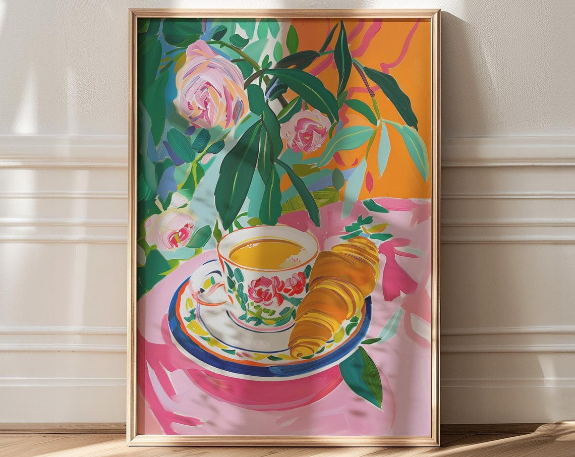 Maximalist Art, Coffee Wall Art, Dopamine Kitchen Decor, Cottage Core ...