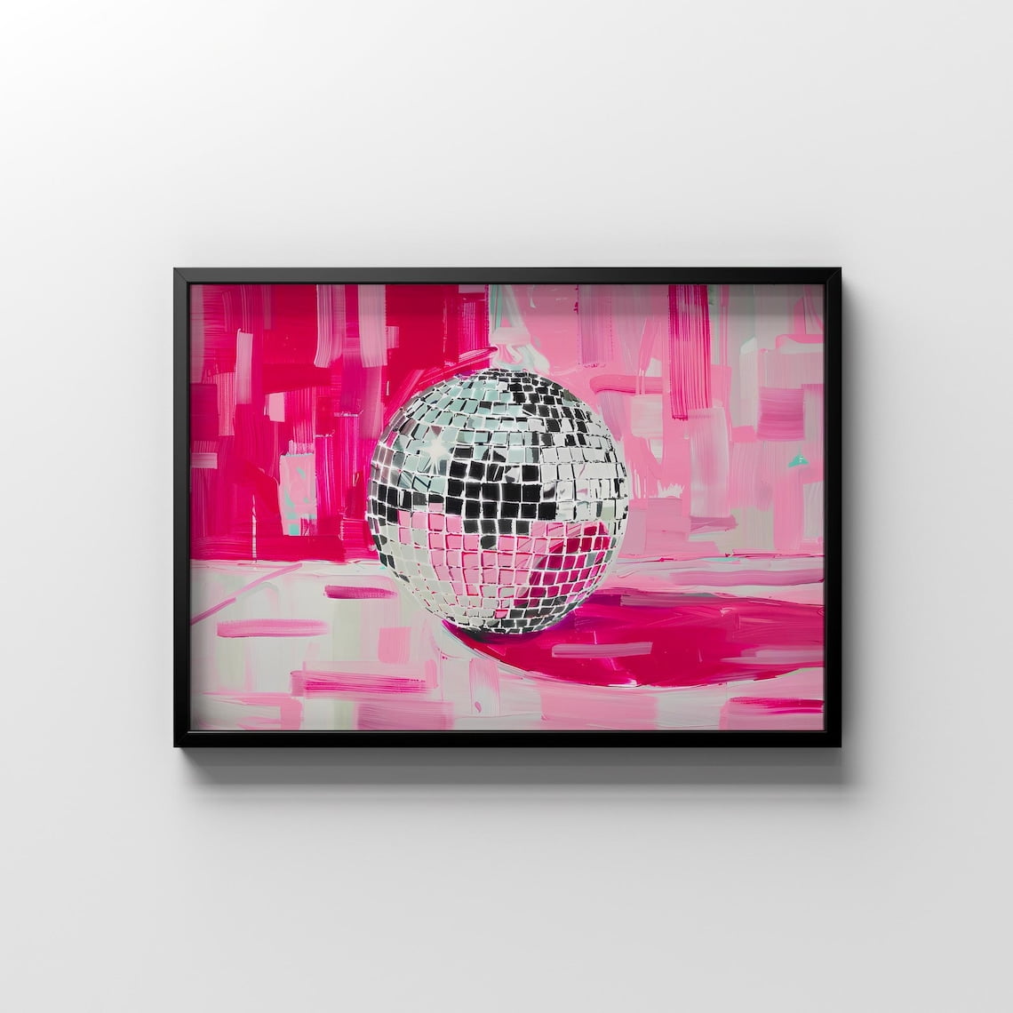 Maximalist Art, Disco Ball Poster, Bar Cart Print, Kitchen Wall Decor ...